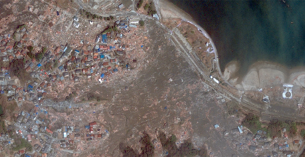 Picture Tsunami: Japan Tsunami Aerial View