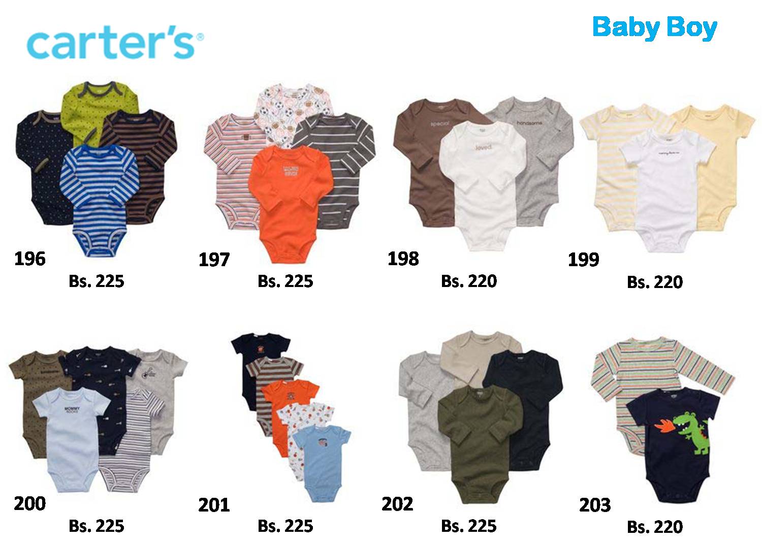 Venta de Ropa de niño marca Carter: Catálogo de Ropa de Varón