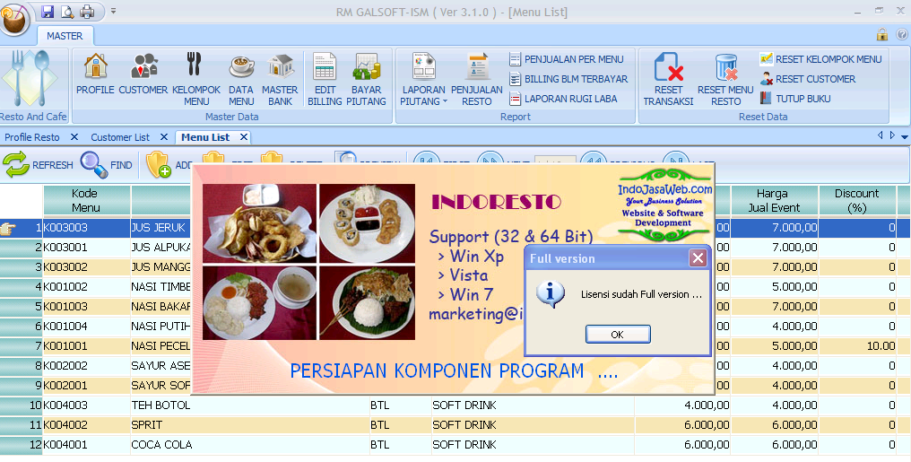 Kumpulan Software Terbaik Indonesia: Software Restoran Touch screen