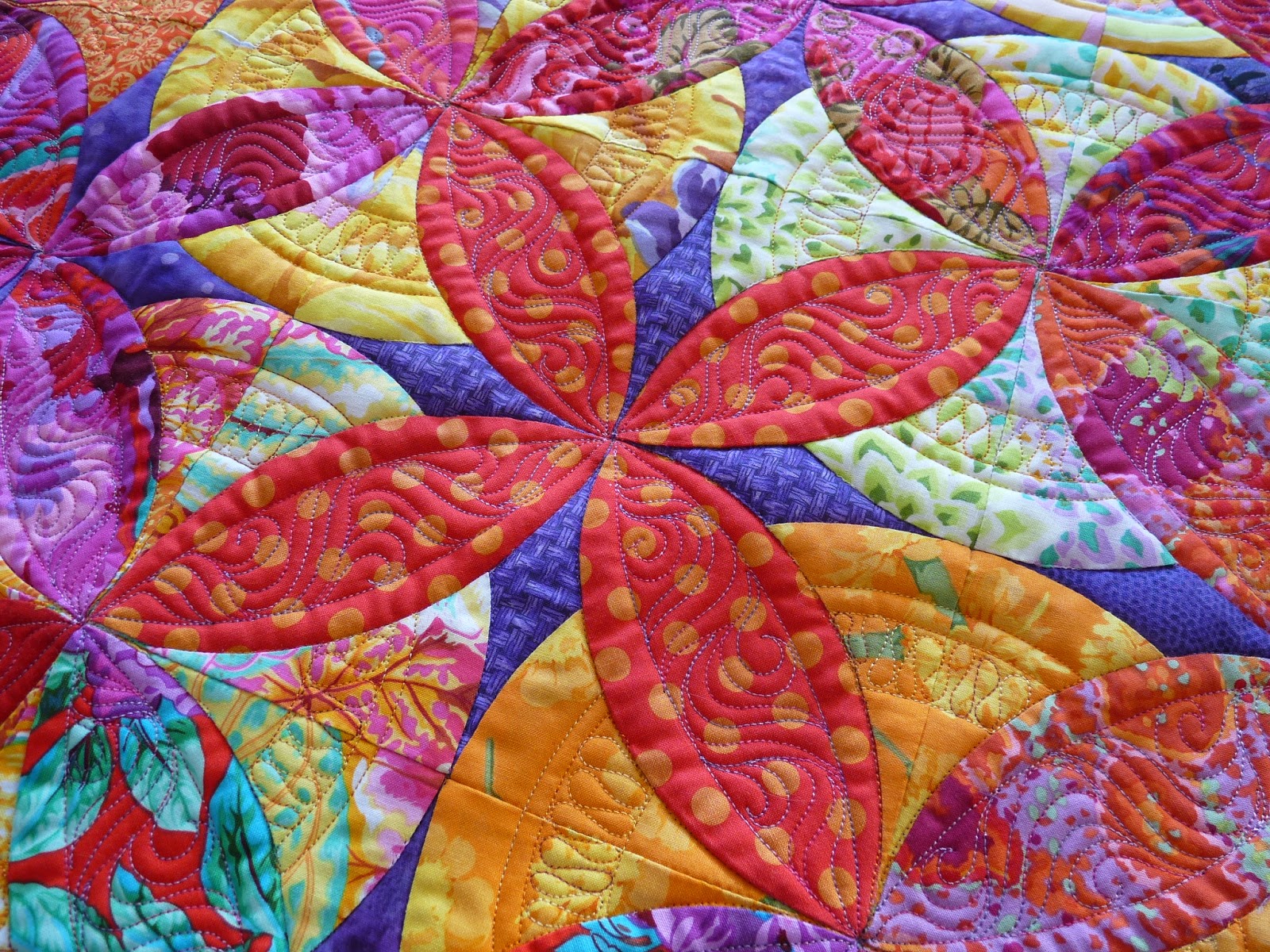 Sewing & Quilt Gallery: Old Traditional Pattern with Bold Modern Prints