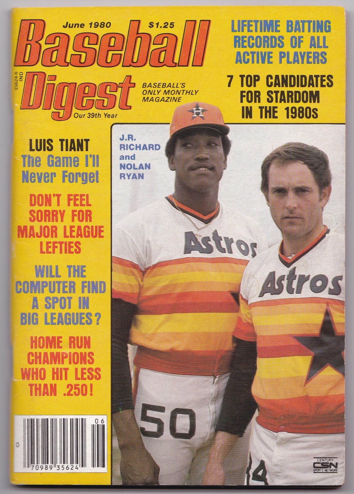 Baseball card ads from the June 1980 Baseball Digest help me solve a ...