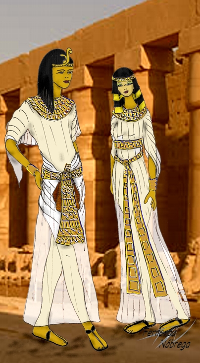 História da Moda: No tempo dos faraós 3000 a 30 AC