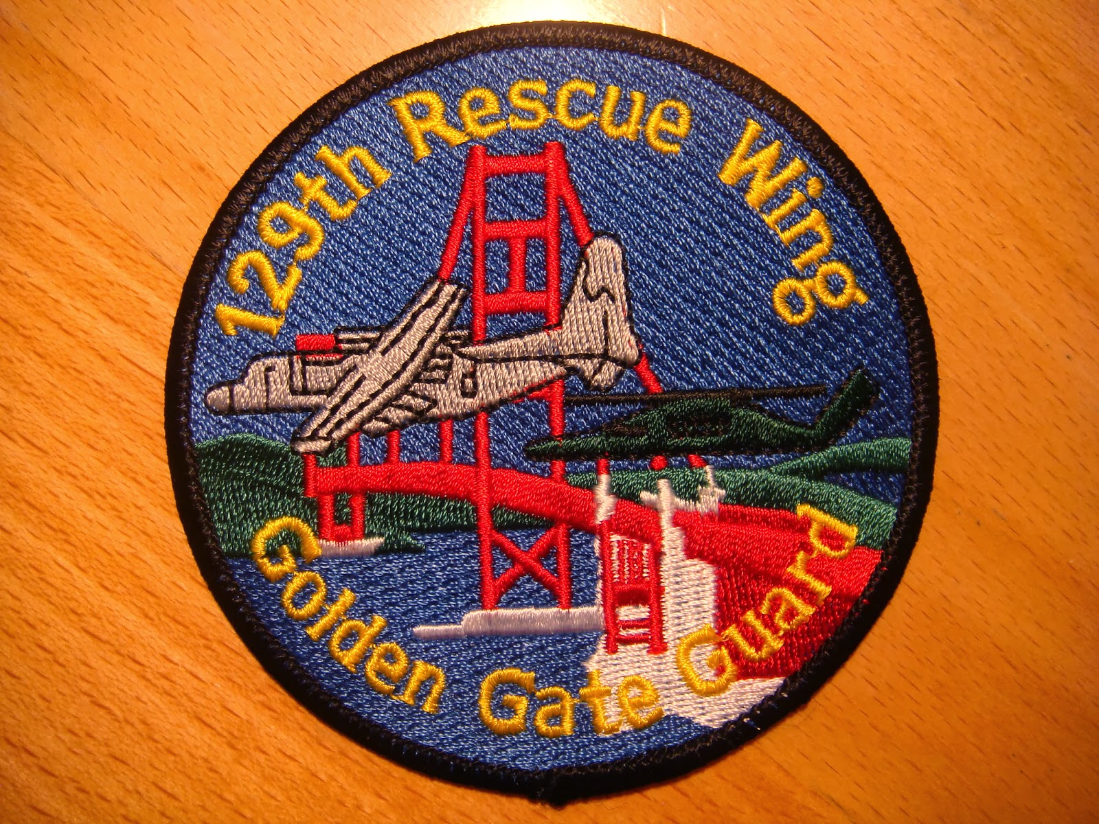THE USAF RESCUE COLLECTION: USAF ANG 129th RQW / Golden Gate Guard Patch