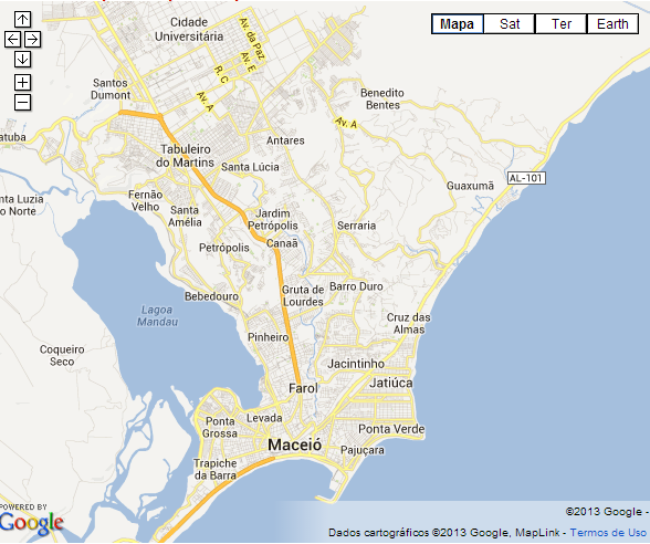 Blog do Geninho: Mapa da cidade Maceió