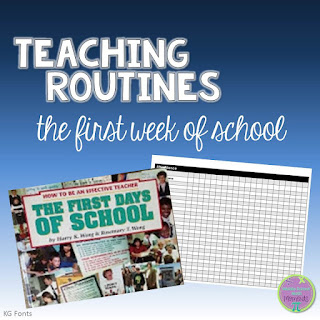 The First Days of School