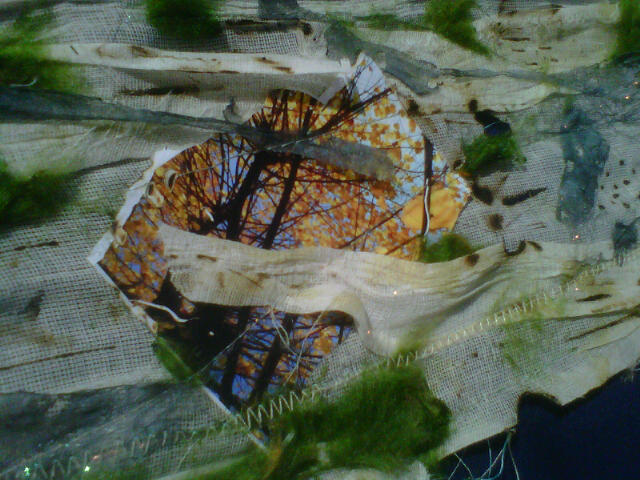 Miriam Ward Textiles: A Fun Day Layering and Distressing Fabrics!