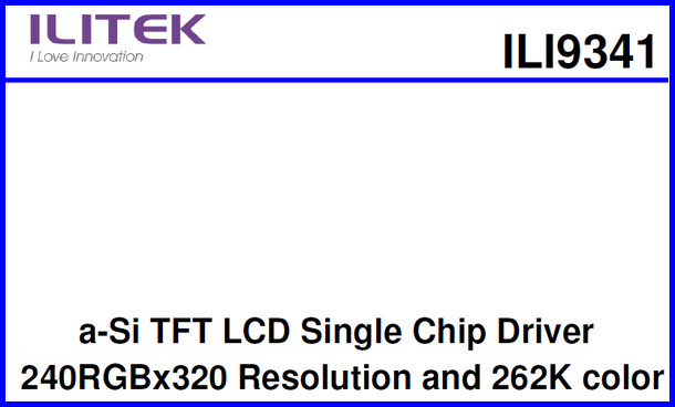 BugWorkShop - 甲蟲工作室: DIY - ESP8266：ILITEK（奕力）ILI9341 驅動芯片的SPI 介紹（九十四）