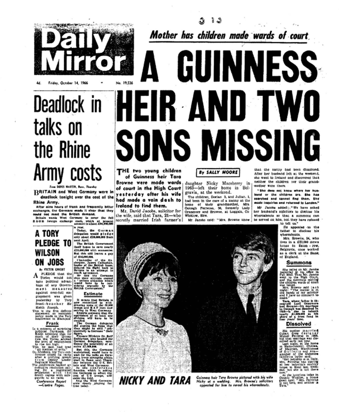 Beatles Conspiracy: Tara Browne: A life in print