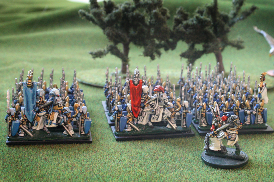 Once upon a time in Warhammer: Warmaster. Painted High Elves army