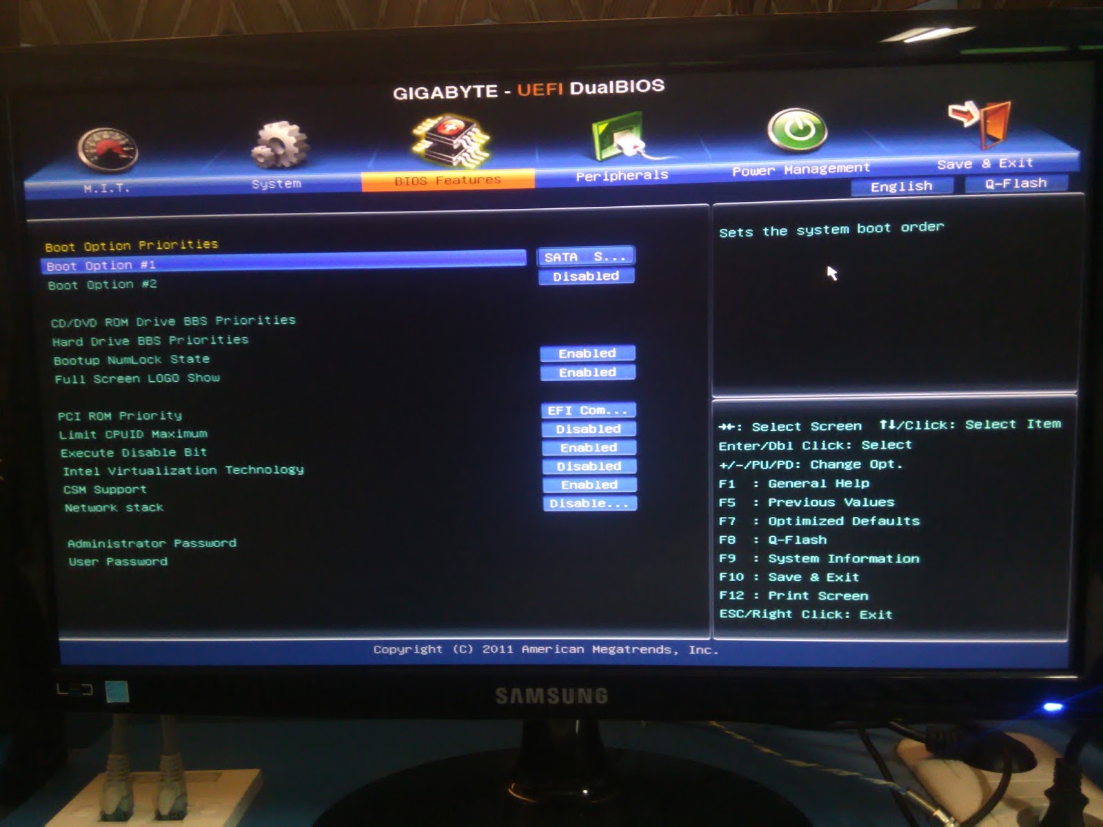 Ada apa saja dalam Menu Bios