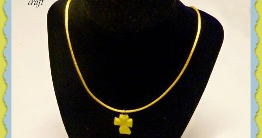 Make it easy crafts: Recycled egg carton shrink-it cross necklace