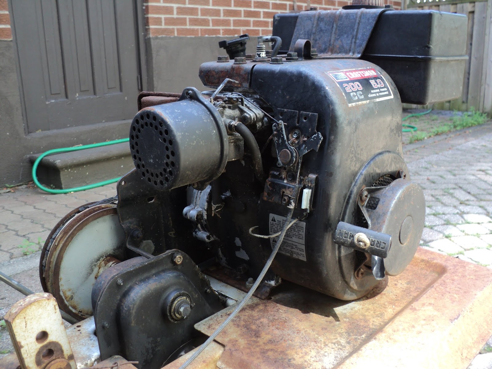 Rouge River Workshop: A Sears Craftsman 5 Roto-Tiller