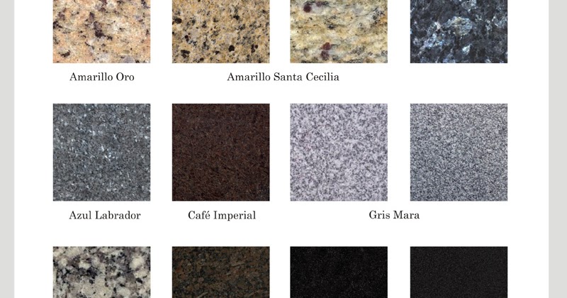 MARMOLES Y GRANITOS: variedad en colores en granitos