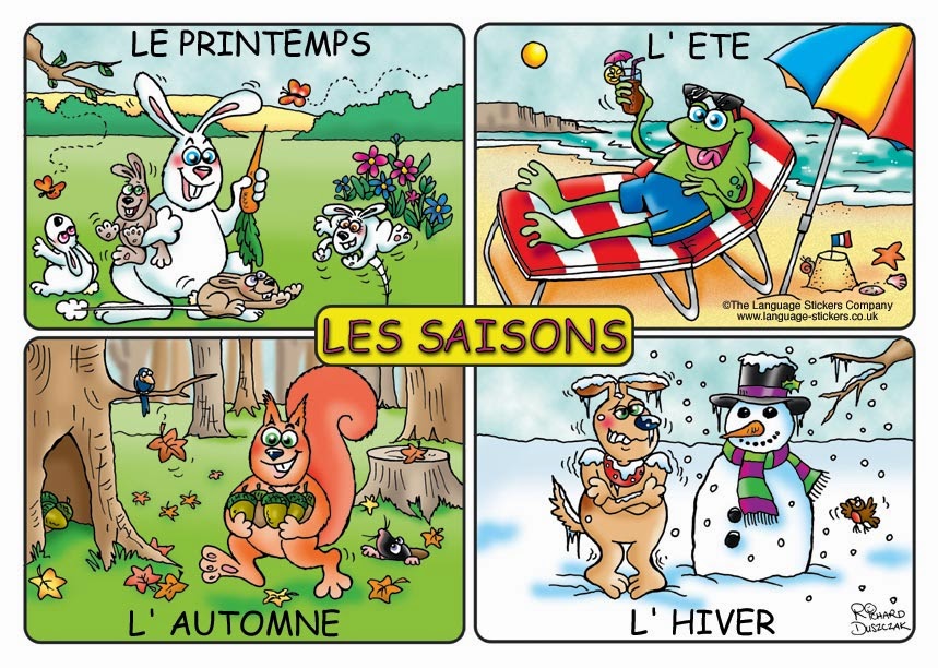 Francés hasta en la sopa...: Les saisons de l'année