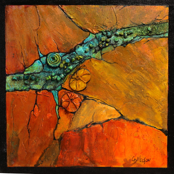 CAROL NELSON FINE ART BLOG: Geologic Abstract Fine Art Print "Turquoise ...