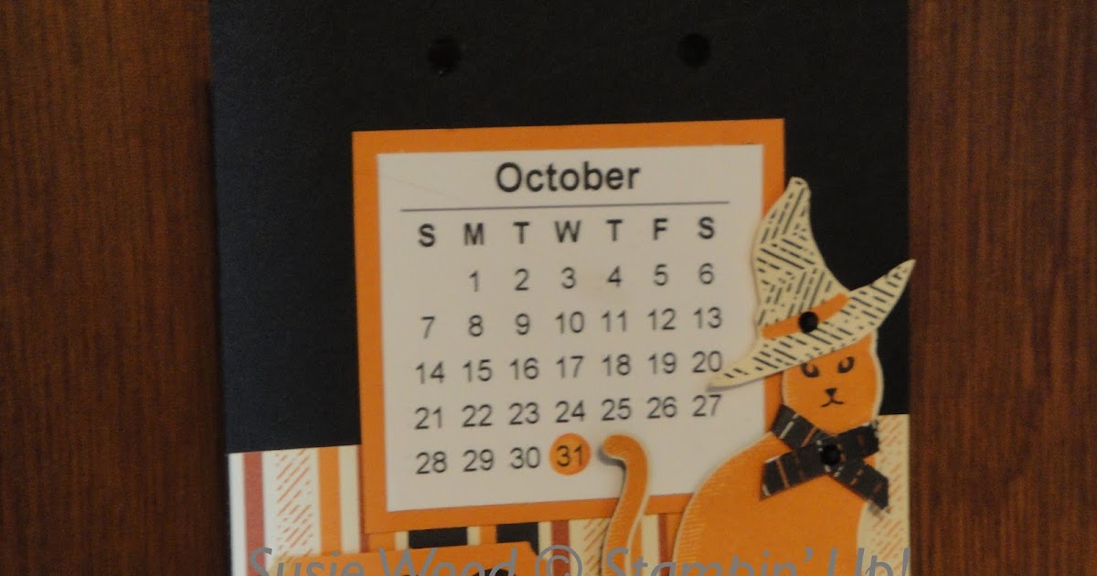 Stamp with Susie: My October calendar page!