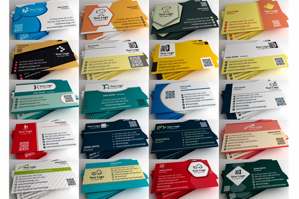 Gratis 60 Template Desain Kartu Nama - Tutorial Desain Grafis