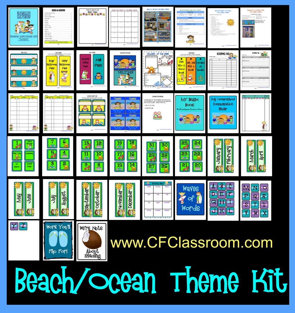 Littlest Learners / Clutter-Free Classroom Blog: A TROPICAL / BEACH ...