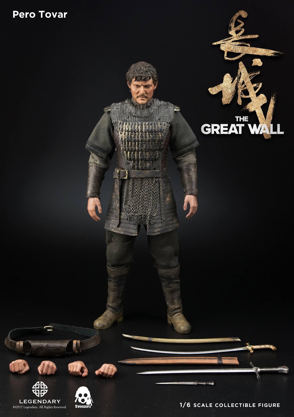 toyhaven: Threezero previews 1/6th scale “The Great Wall” Pedro Pascal ...