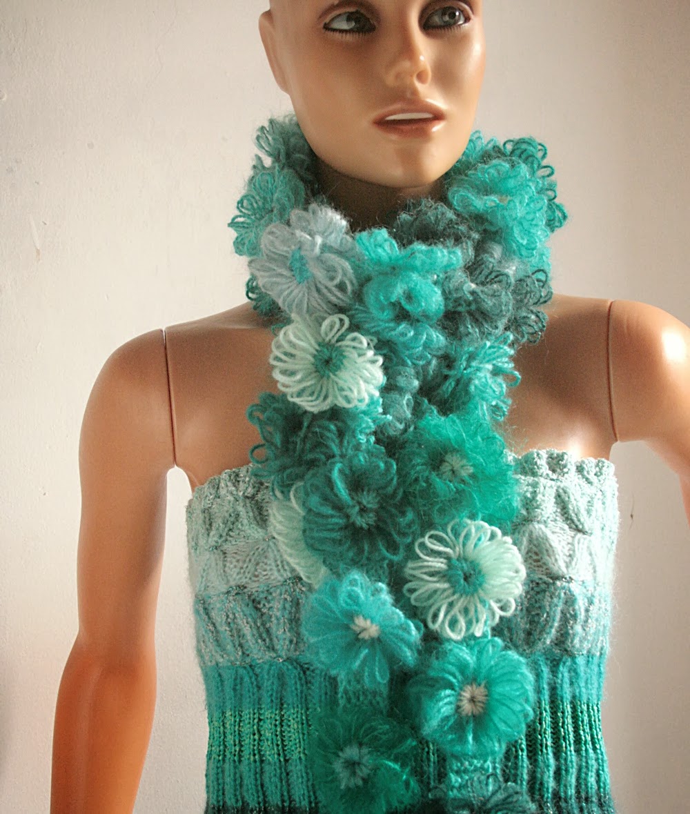 TRICOT FAIT MAIN: ENSEMBLE MODE FEMME VERT CHIC AU TRICOT FAIT MAIN ET ...