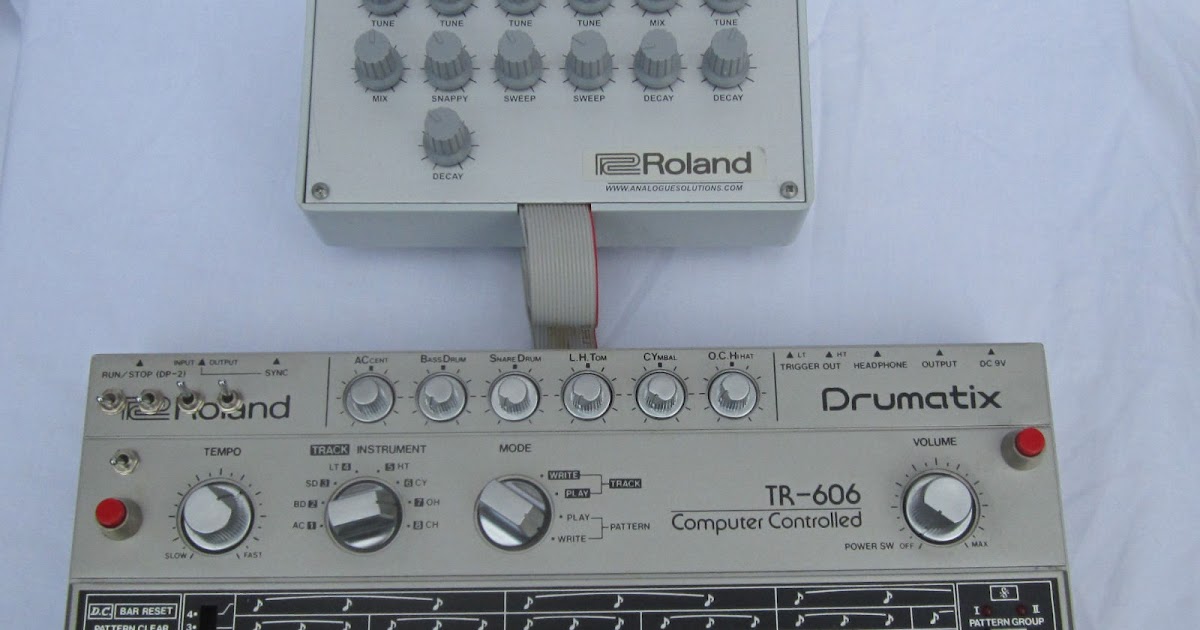 MATRIXSYNTH: Roland TR 606 Drumatix drum machine with mods