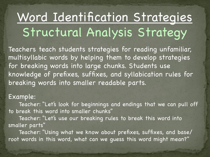Teaching Reading Series: Part II