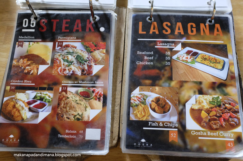 Daftar Menu Gosha Kitchen & Patisserie Bali - Makan apa dan dimana?