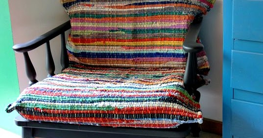 DIY Recover Chair Cushions With Rag Rugs | The Roots of Home