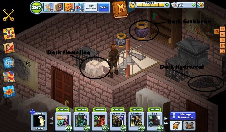 GAMER MOSNTER: lokasi dark miscrits di miscrits colektor mansion