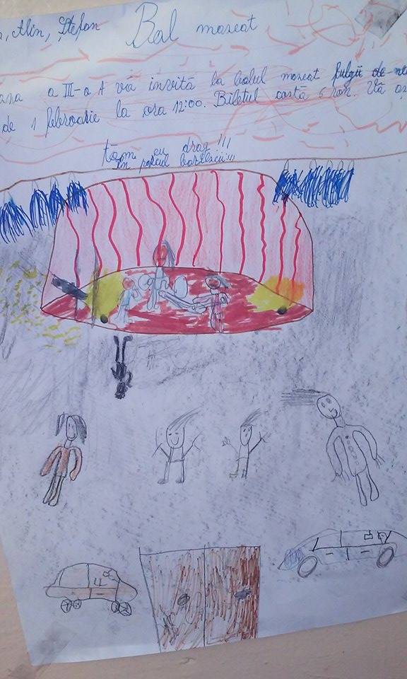 Ṣcoala Gimnazială Crevedia: Invitatie la bal mascat - clasa a III-a A