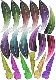 MIXED MEDIA SCRATCH ART - Frogs