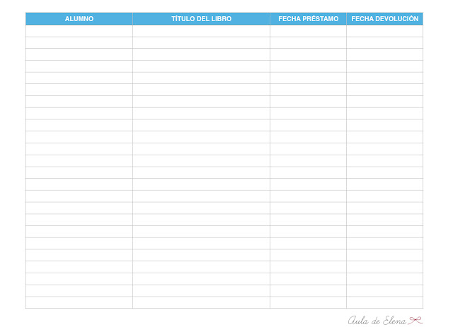 Formato Para Prestamo De Libros De Biblioteca Primaria - creditopaiderf