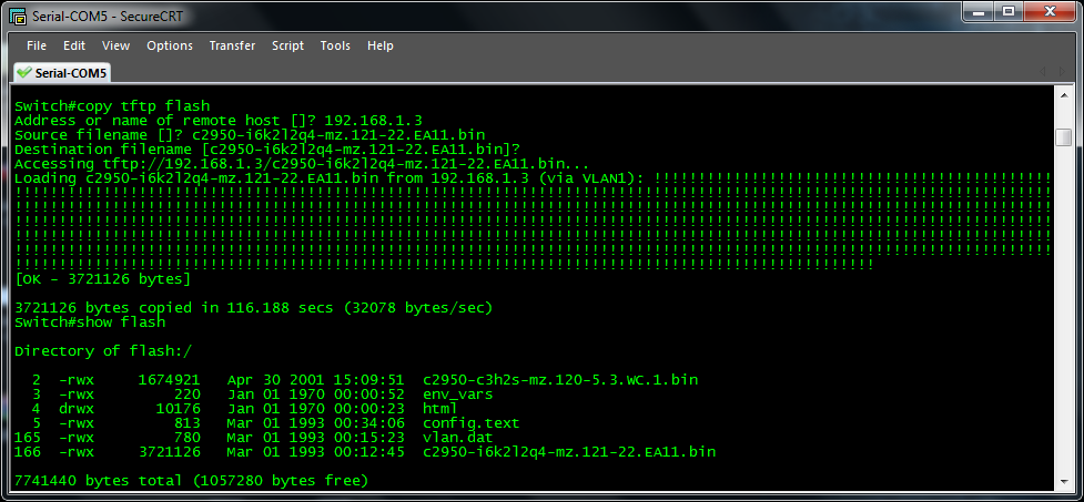 Backup & Upgrade del IOS de un Switch Cisco - Seguridad y Redes