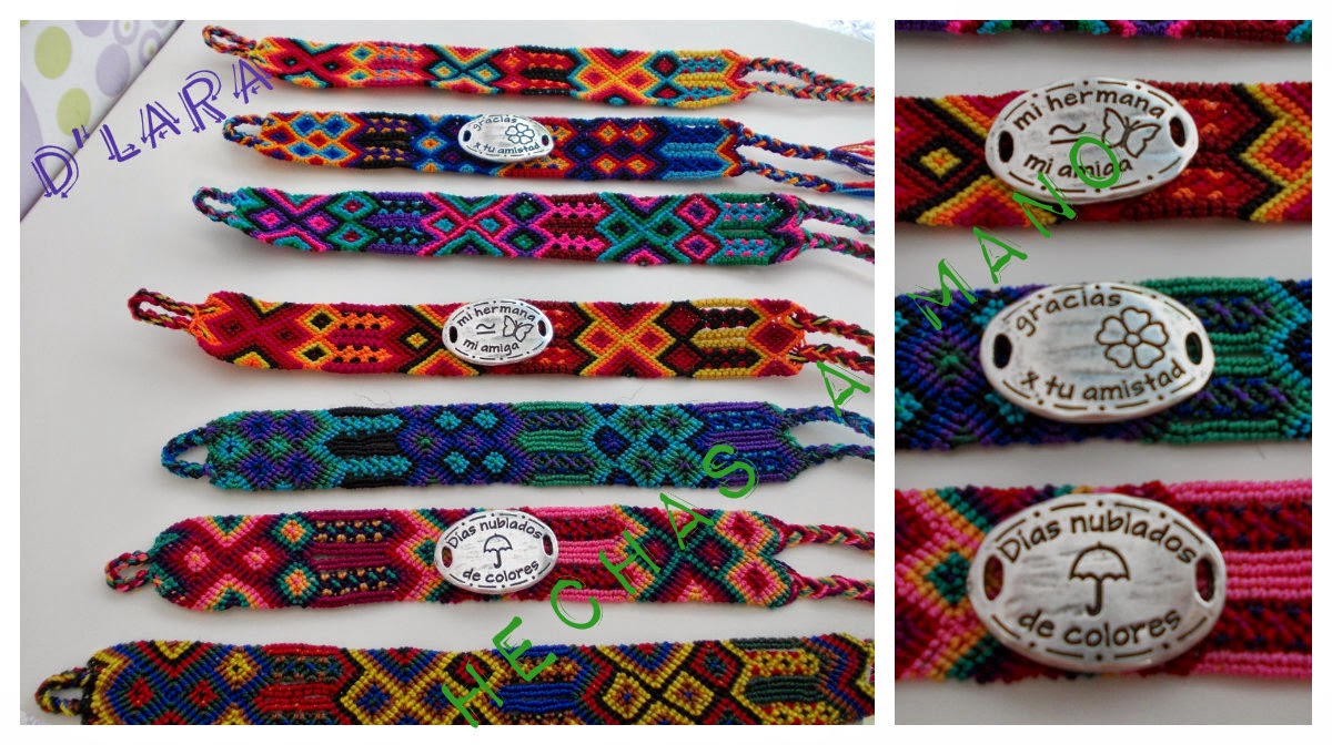 D'Lara: Pulseras hechas a mano......