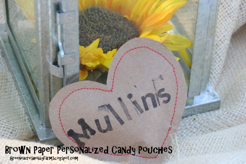 Greene Acres Hobby Farm: Personalized Brown Paper Candy Pouches