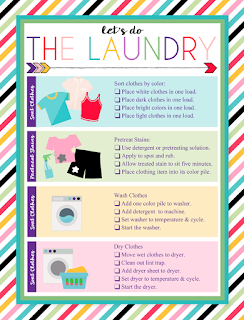 Free Printable Laundry Chart | i should be mopping the floor