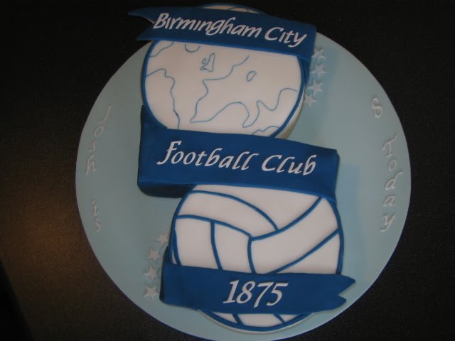 Carina's Cakes: BIRMINGHAM CITY FOOTBALL EMBLEM