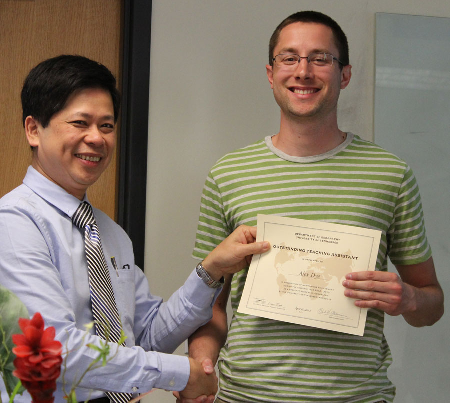 UTK Geography Community Blog: UTK Geography 2012-2013 Award Ceremony