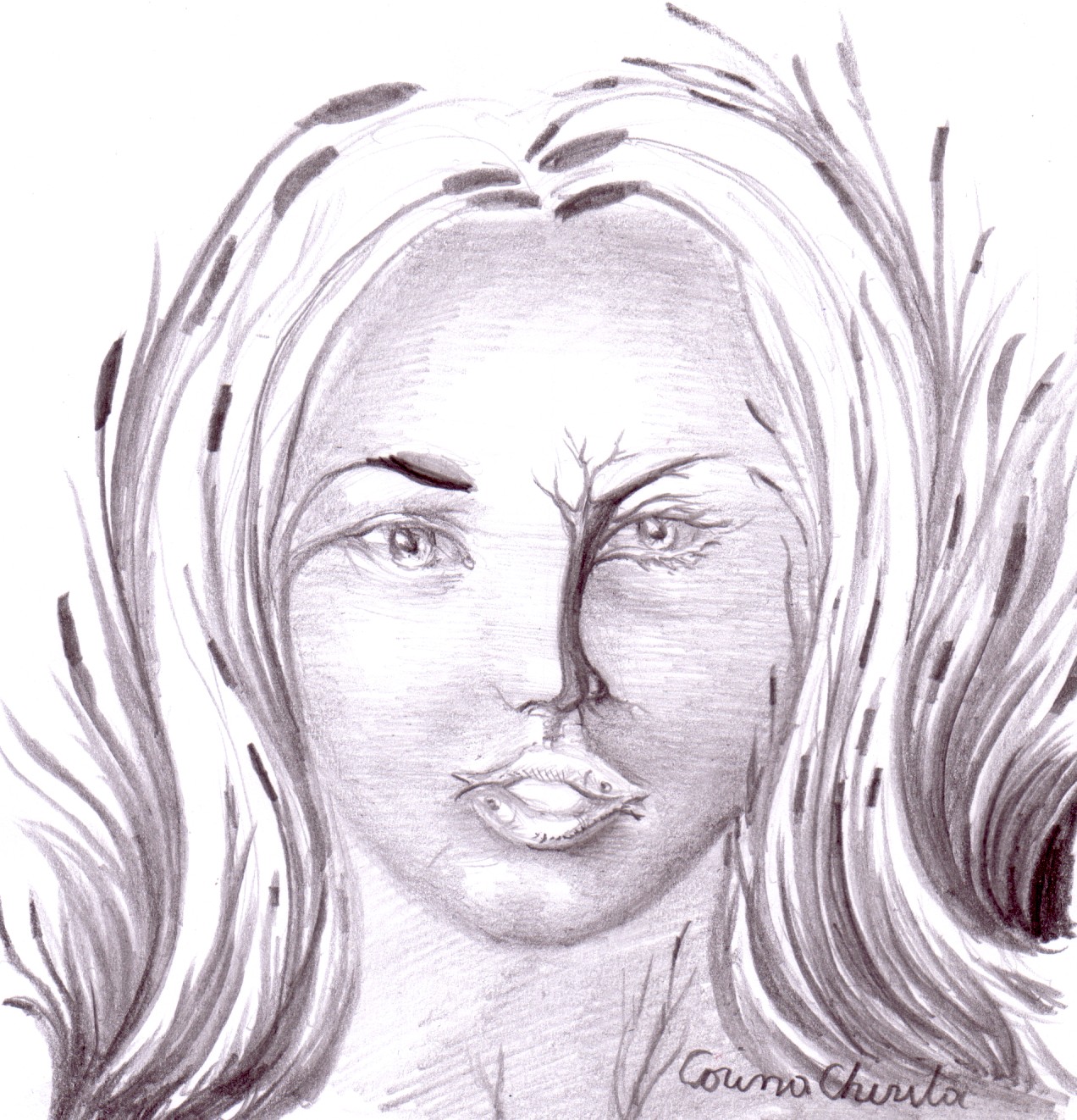 Grafica si pictura de Corina Chirila: Desen in creion inspirat din ...