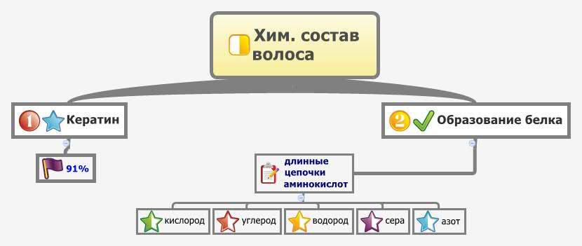 Акцент: Химический состав волоса