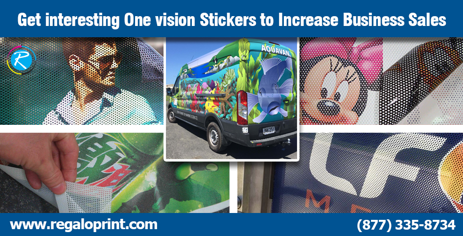 Get interesting one vision Stickers to Increase Business Sales