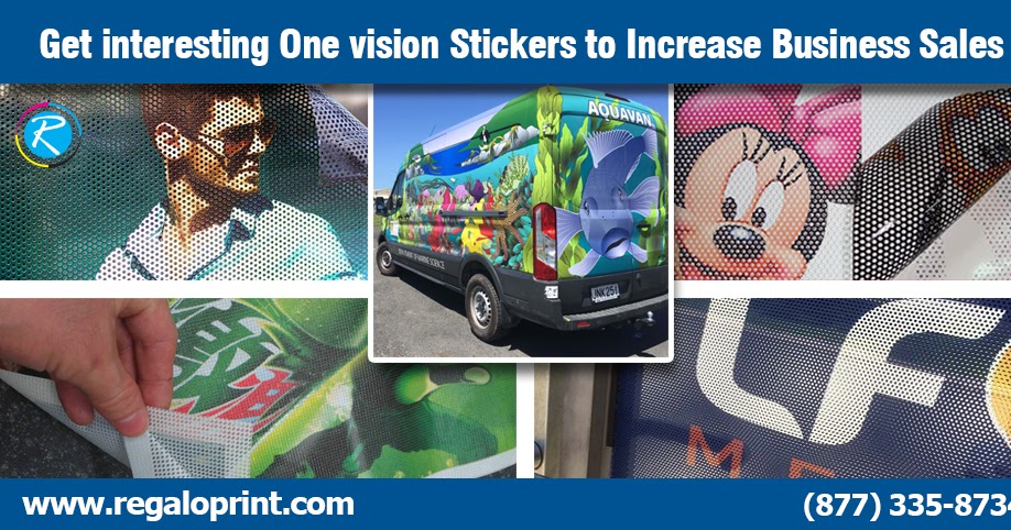 Get interesting one vision Stickers to Increase Business Sales