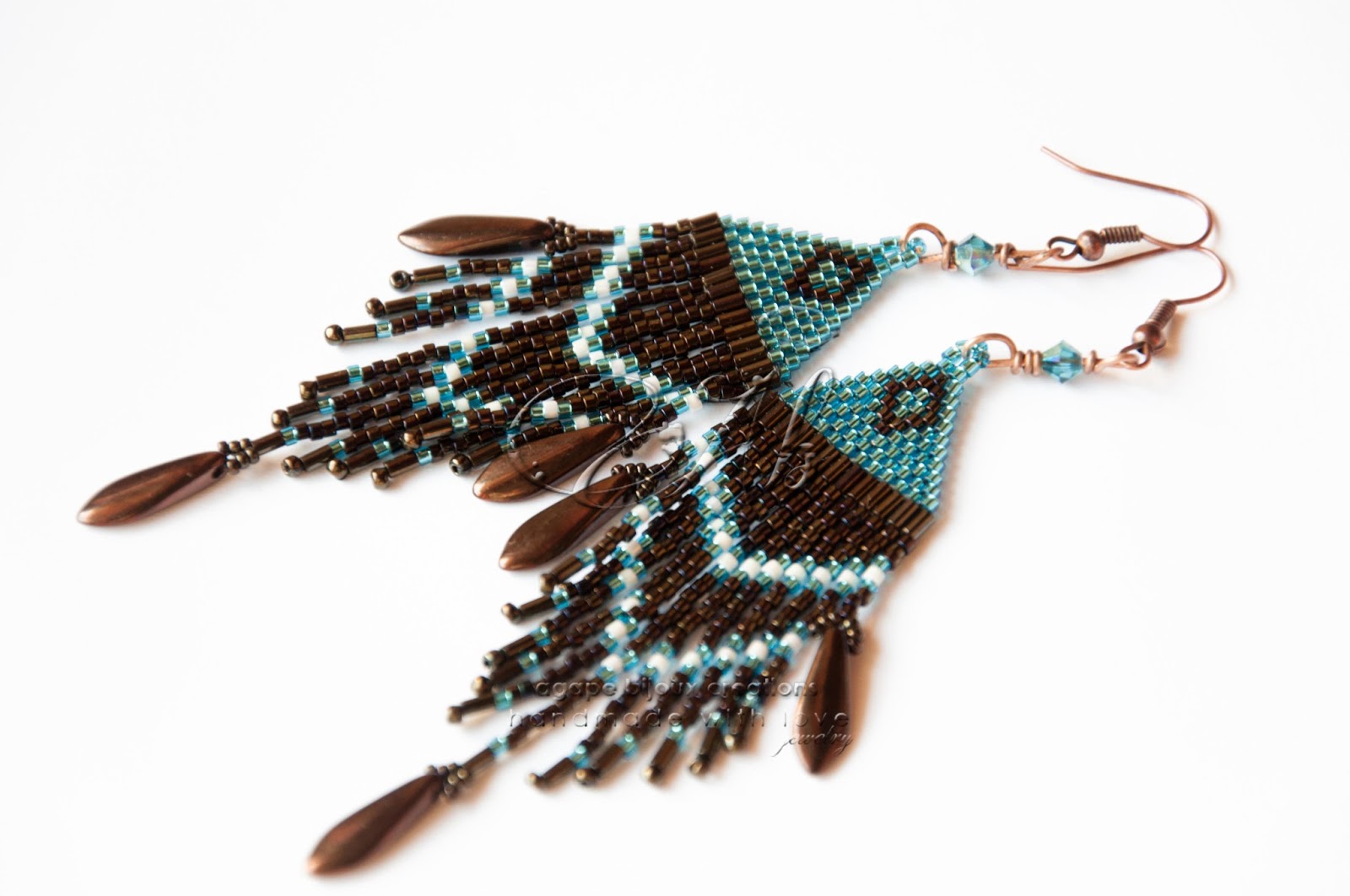 Natalia Savastano Gioielli : DIY Tutorial Orecchini Apache (brick ...