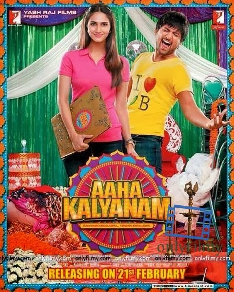 CAP: Aaha Kalyanam Movie First Look Poster: Nani, Vani Kapoor