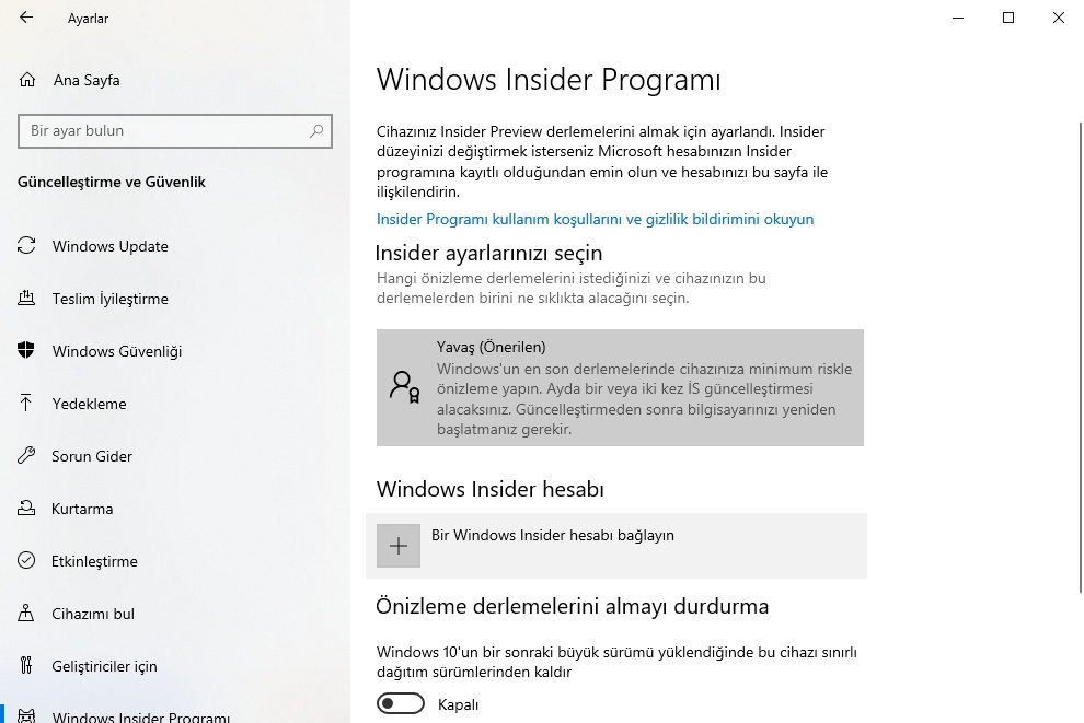 Windows Insider programı nedir? nasıl kayıt olunur?
