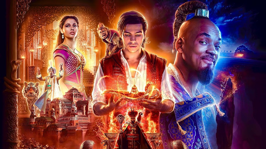 Aladdin, 2019, Characters, Cast, 4K, #1 Wallpaper