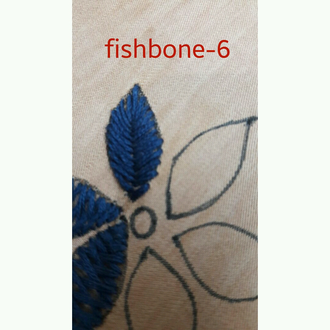 SMB HUNAR: Hand Embroidery-Fish-bone Stitch