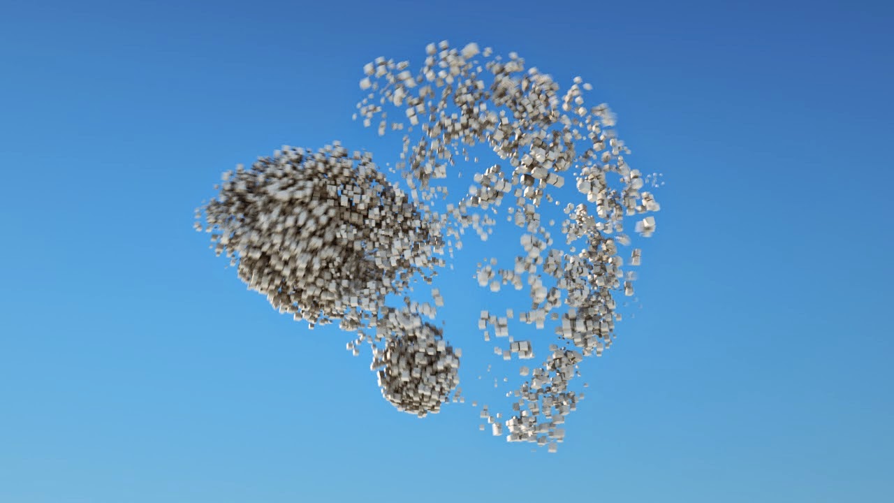 Particle Animation Blender and Octane Render Motion Blur