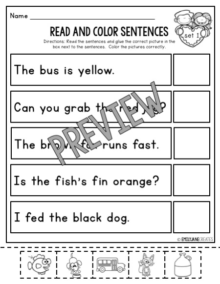 Emily Jane Creates: FEBRUARY NO PREP KINDERGARTEN PACKET-OVER 100 PAGES!