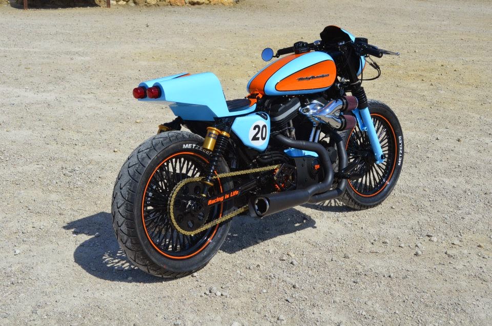Racing Cafè: Harley Sportster "Racing is Life" by Lord Drake Kustoms